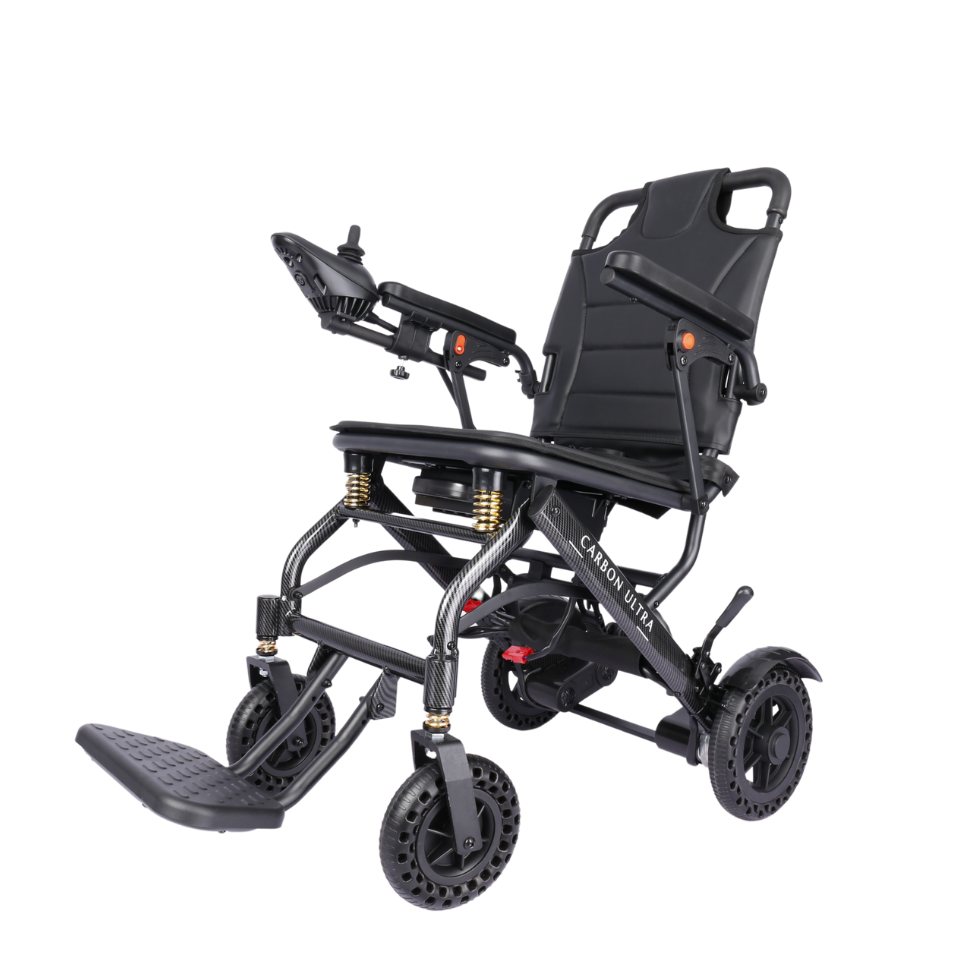 Lightweight Travel Carbon Ultra Electric Power Chair – Hecare