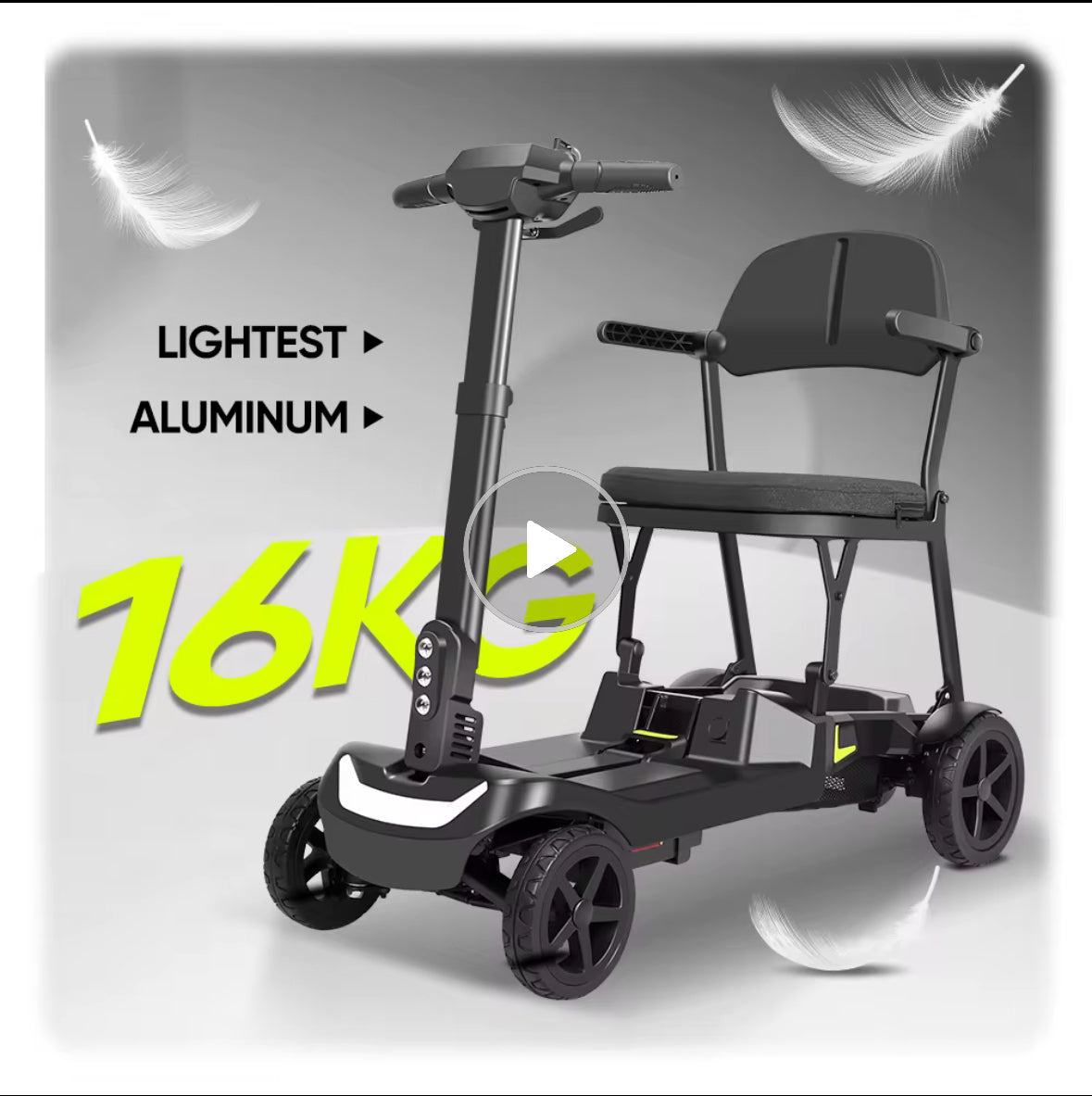 Hecare RaptorFold Instant Folding & Lightweight Mobility Scooter